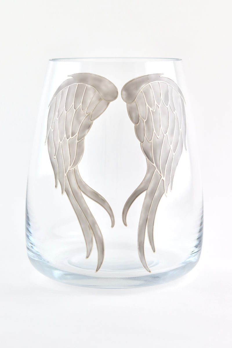 Angel Wings Vase Small – Toasted Glass